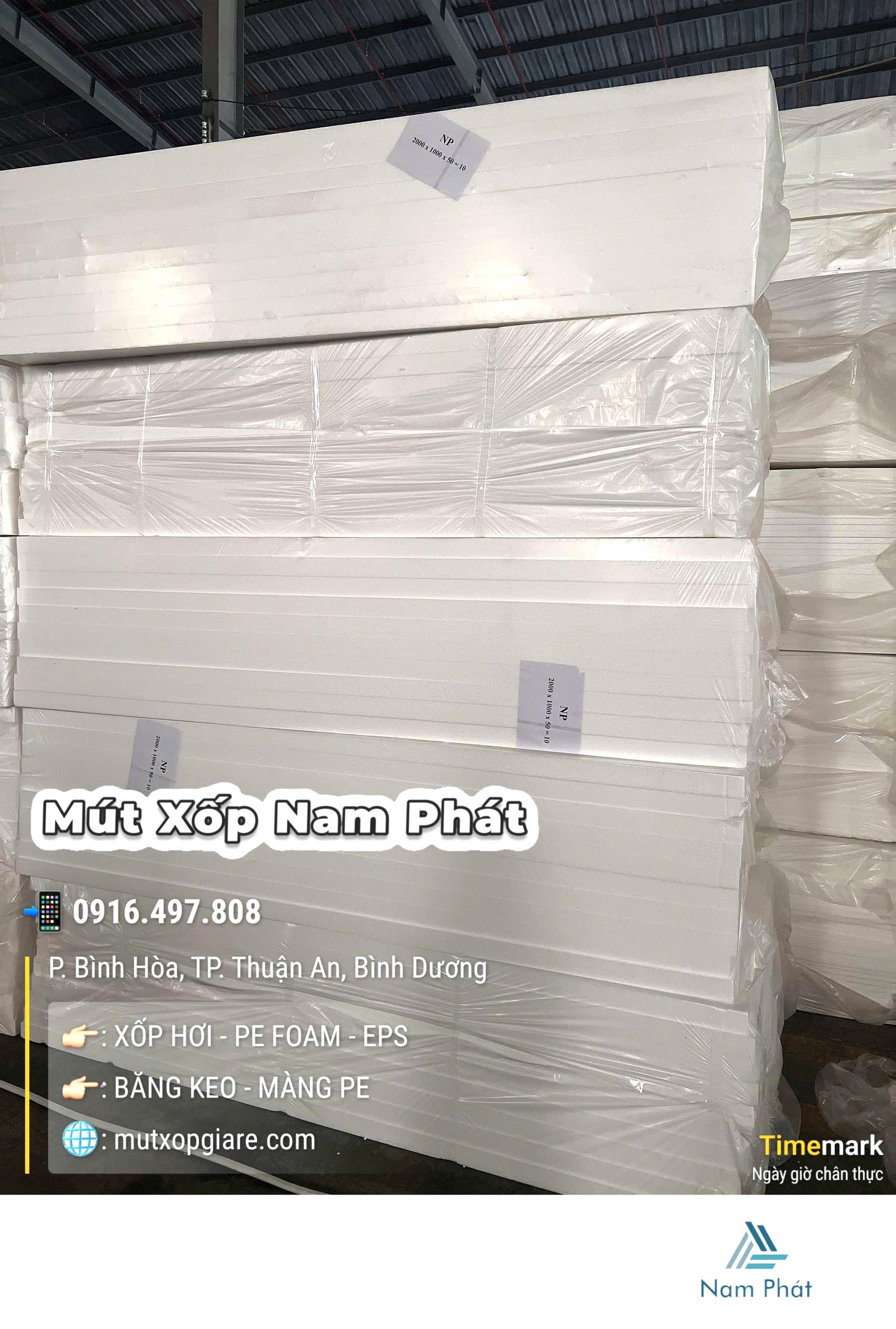 XỐP KHỐI EPS GIÁ TẬN XƯỞNG TẠI BÌNH DƯƠNG - MÚT XỐP NAM PHÁT